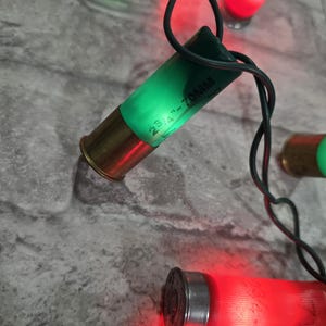 Real Shotgun Shells Christmas Lights Red Green Indoor Outdoor Use With ...