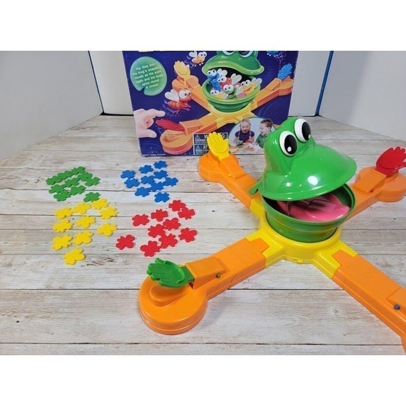 Retro TOMY Mr. Mouth Feed the Frog Game Complete Tested Working C Batt ...