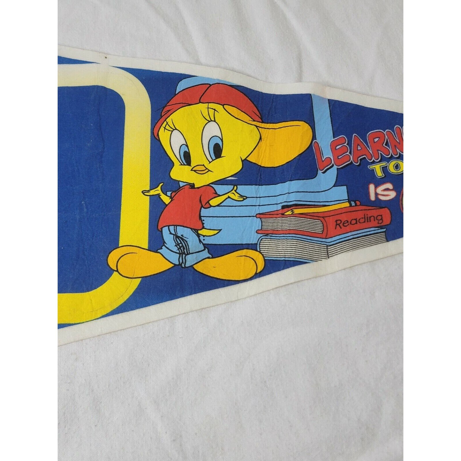 Vtg Tweety Bird Pendant Banner Life Touch Learning Together Warner Bros ...