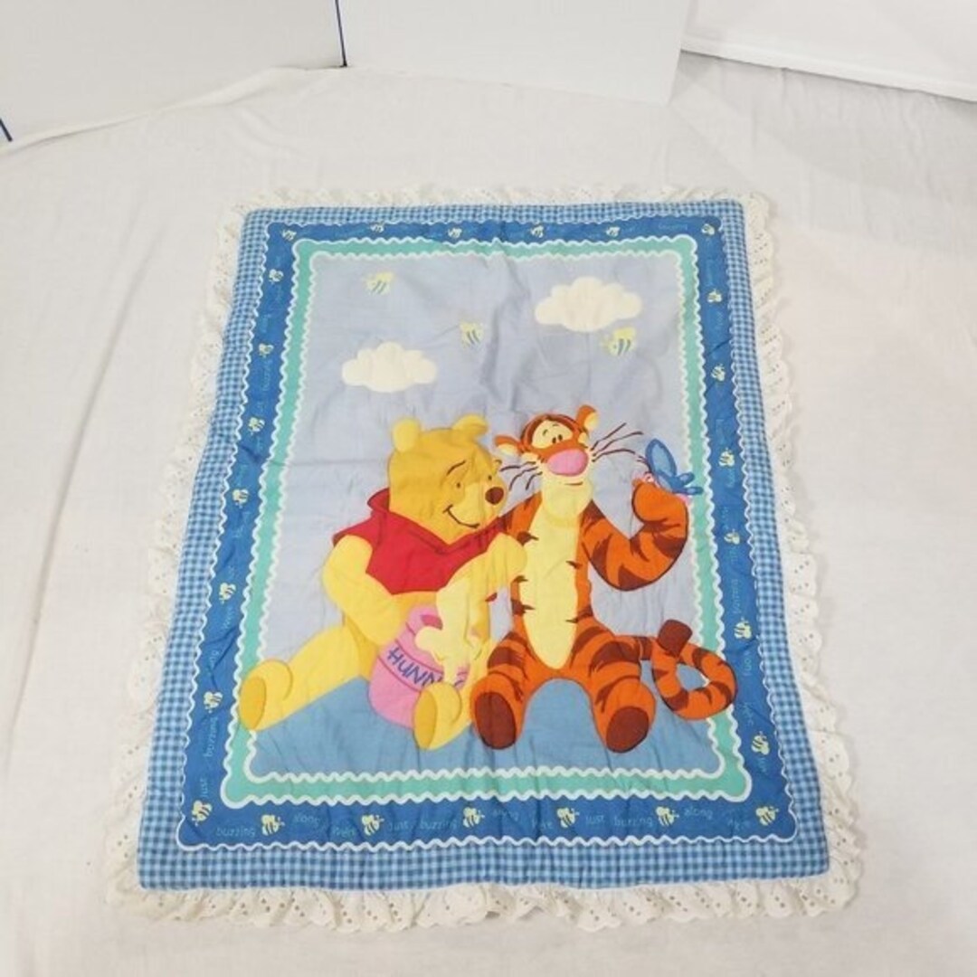 Vtg Handmade Quilt Tigger Pooh Just Buzzing Along Toddler 38x31 - Etsy