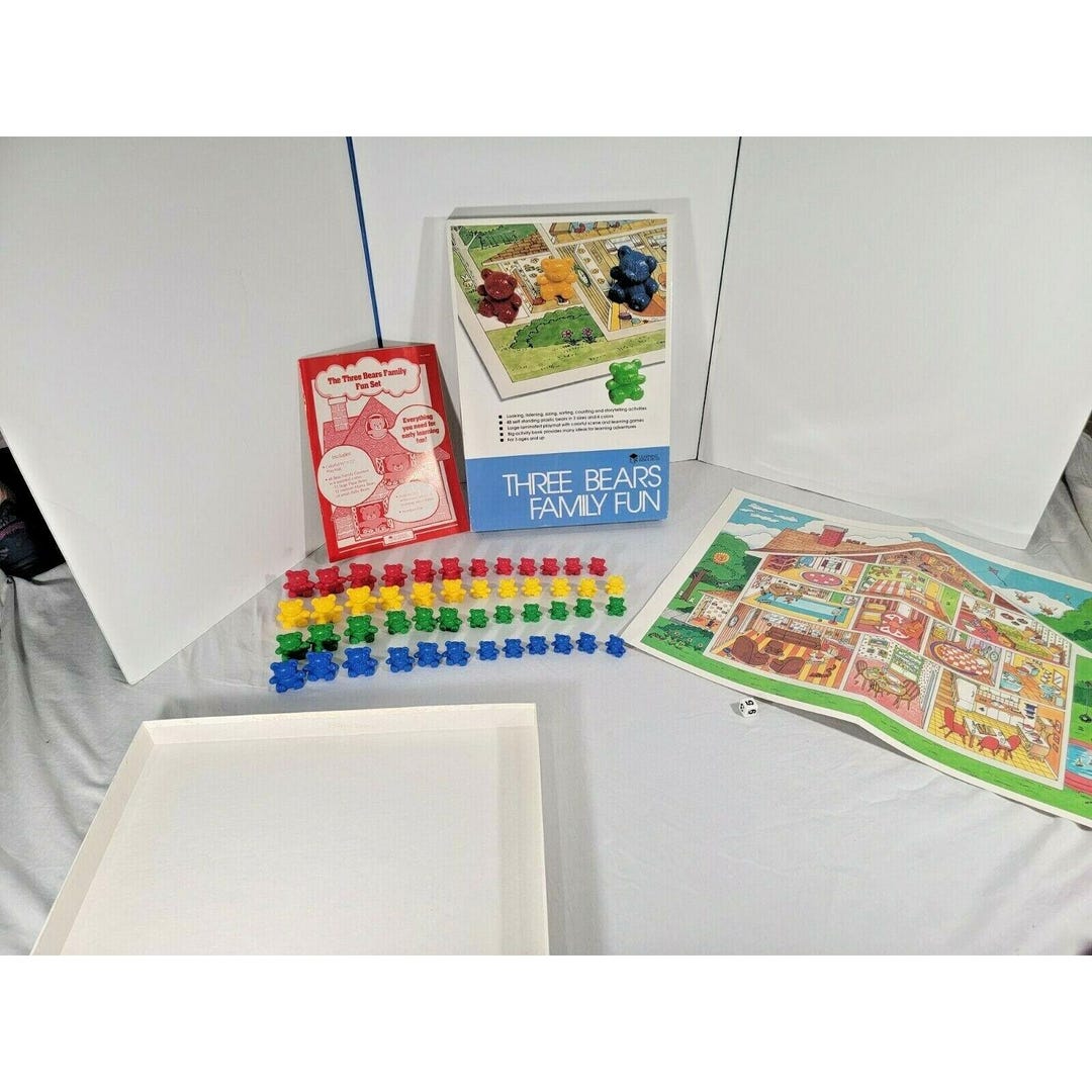 VTG Learning Resources Three Bear Family Fun Board Game Set Homeschool ...