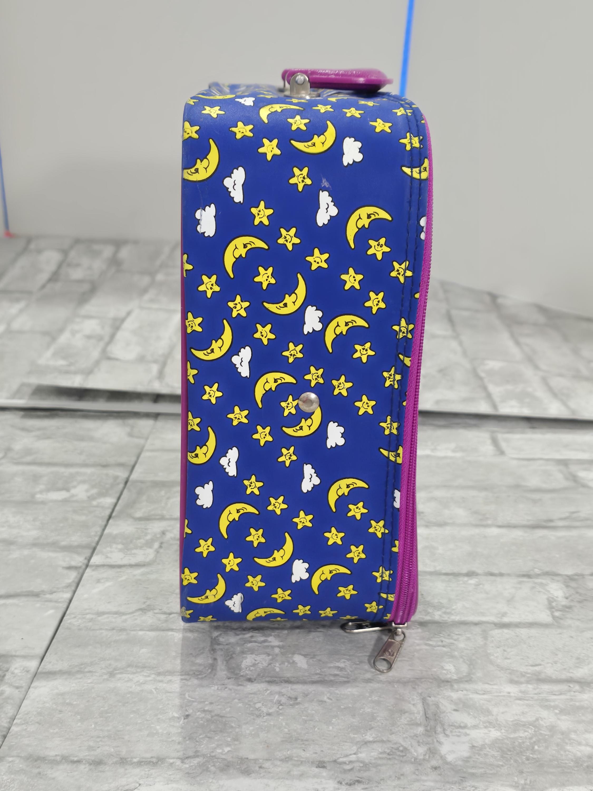 Vintage 1993 Barney Baby Bop Purple Luggage Suitcase Vinyl TV Show Kids ...