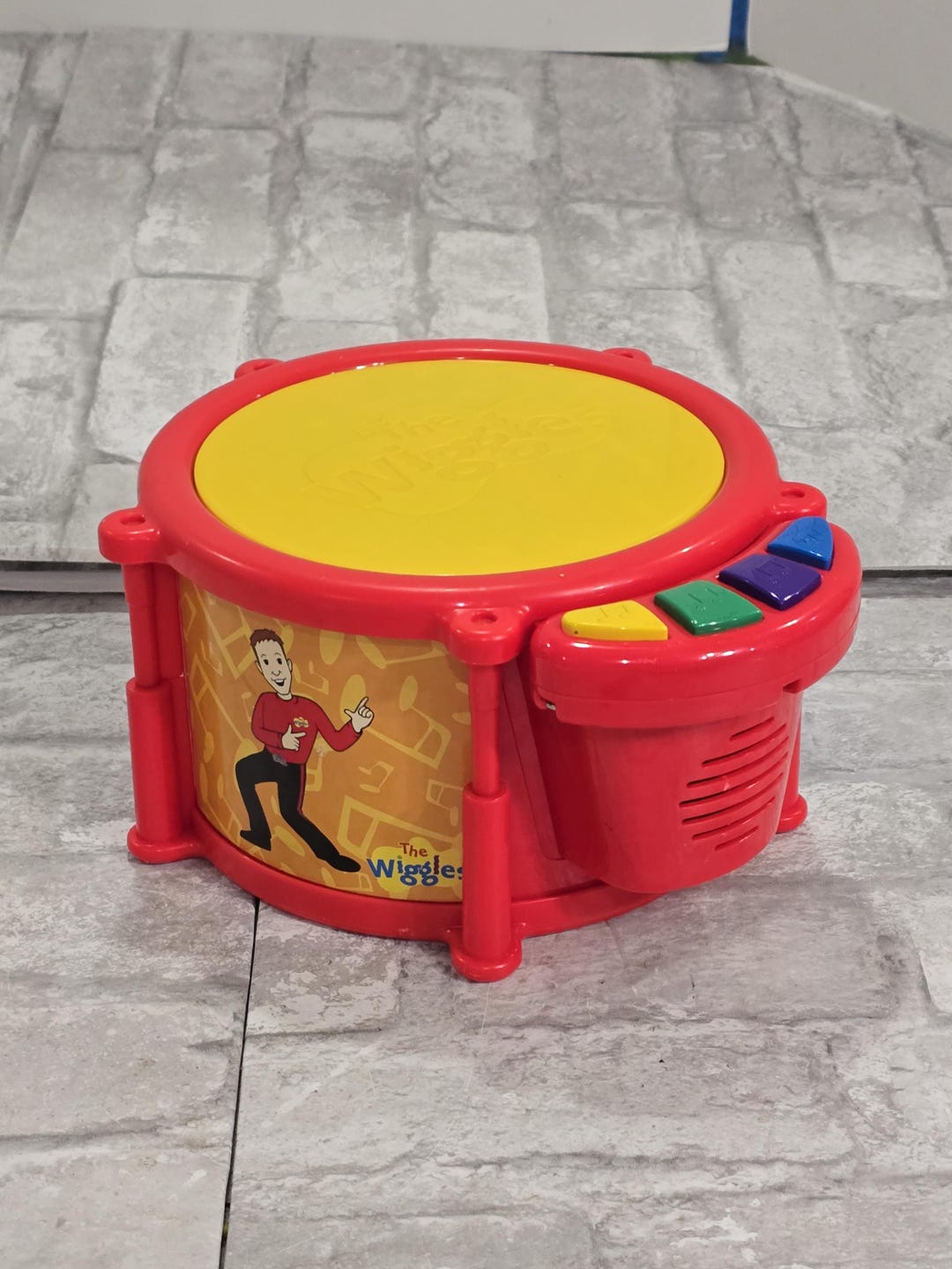Vintage the Wiggles Rock and Roll Sing and Talk Musical Drum VIDEO ...