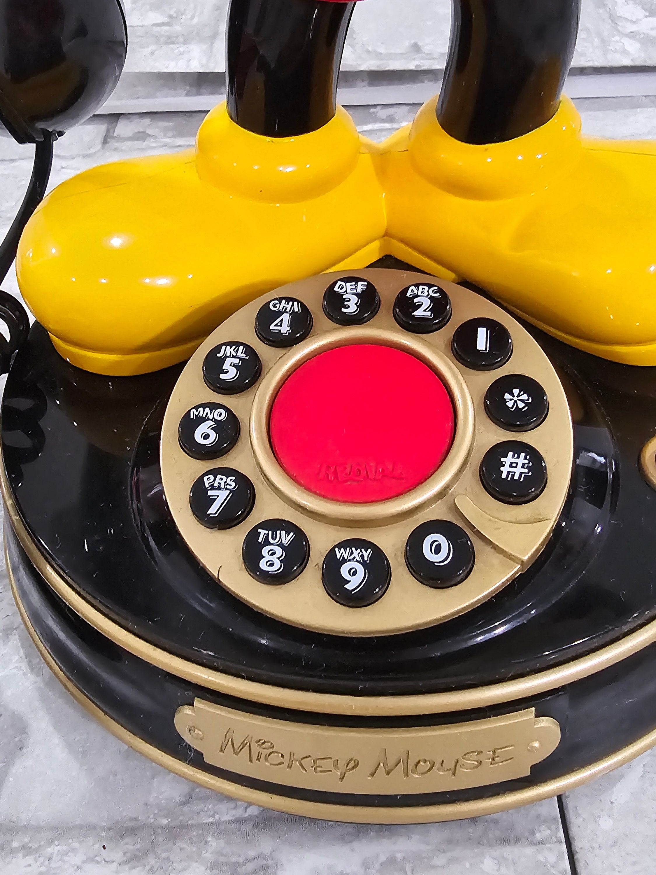 1997 Disney Mickey Mouse Animated Talking Telephone Telemania Home ...