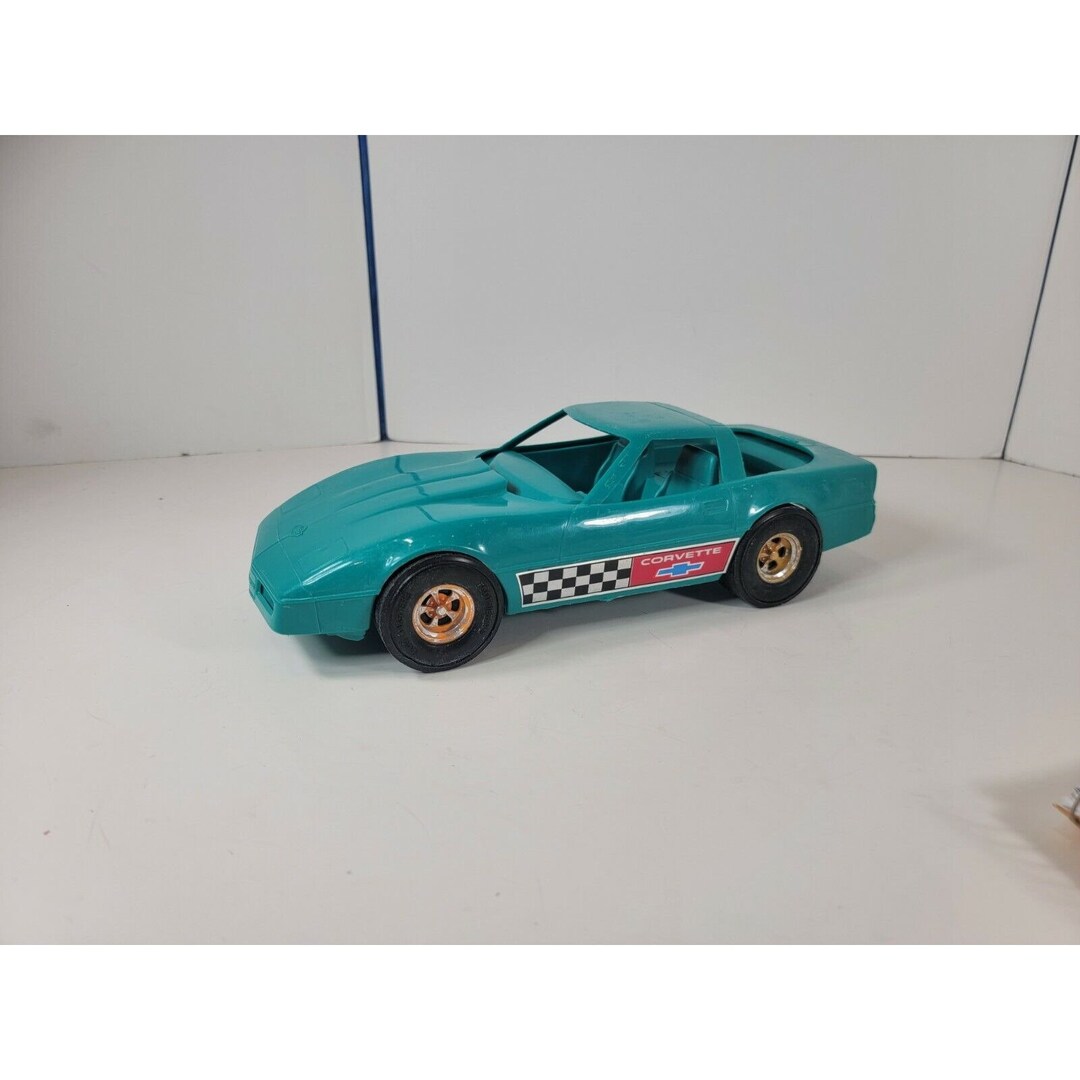Vintage 1980s Corvette Turquoise Plastic Tootsie Toy Stormbecker ...