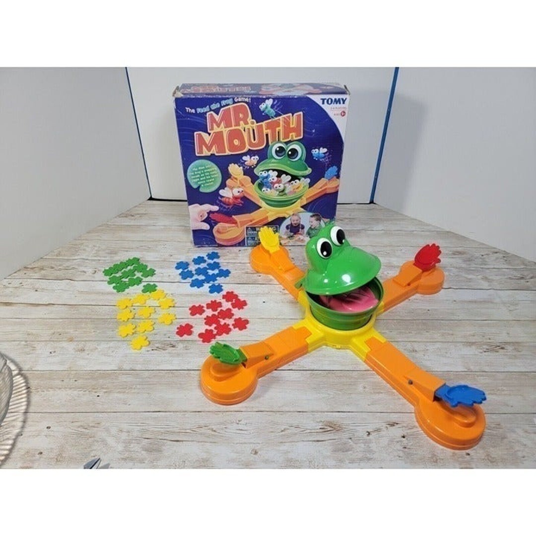 Retro TOMY Mr. Mouth Feed the Frog Game Complete Tested Working C Batt ...