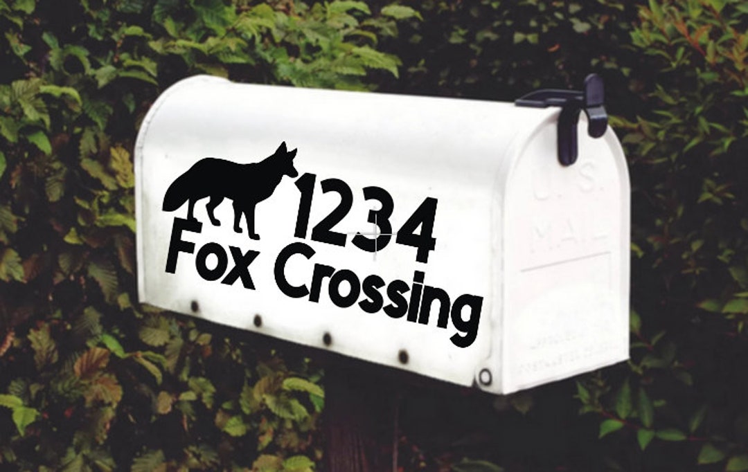 Fox Mailbox Decal Outdoor Decor Set of 2 - Etsy