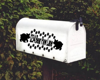 Custom Mailbox Decals Set of 2 Mailbox Numbers Vinyl Decal - Etsy