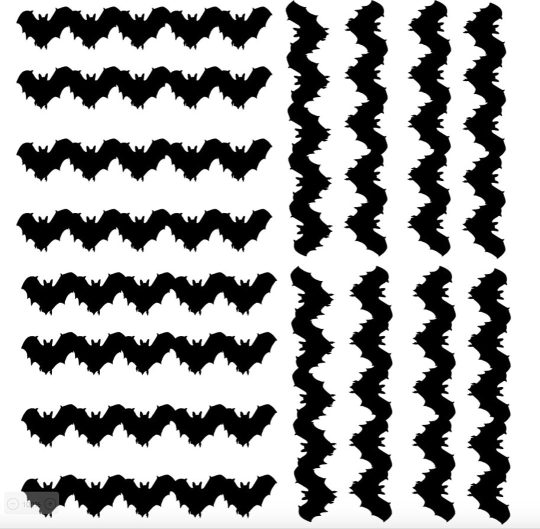 Bat Vinyl Strip for Your DIY Projects for Goth Decor or Halloween Set ...