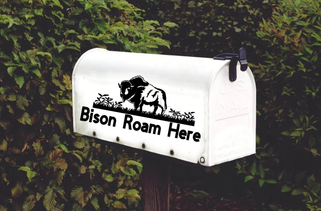 Buffalo Bison Mailbox Address Decal Set of 2 - Etsy