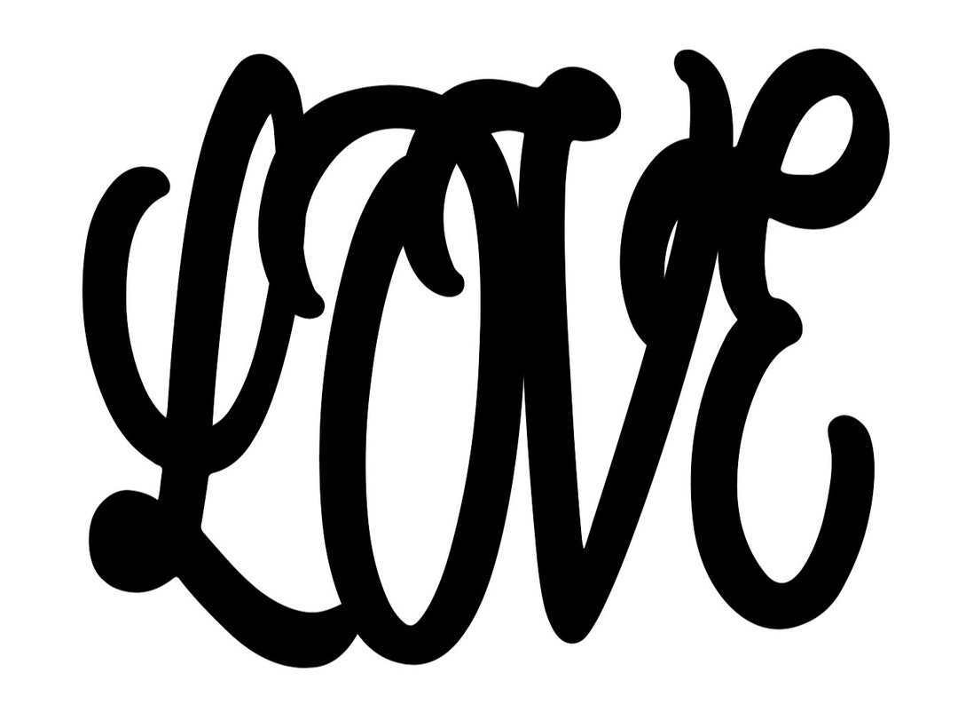 Love Decal - Etsy