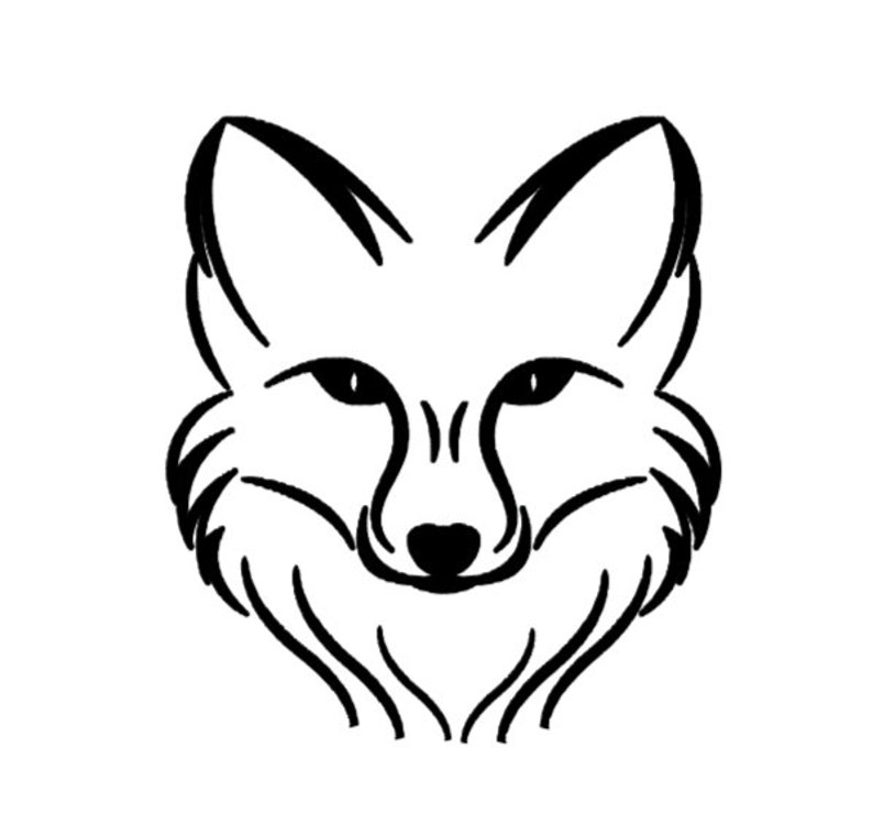 Fox Vinyl Decal V3 - Etsy