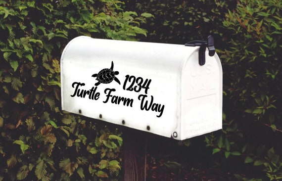 Turtle Mailbox V2 Decal Gift Set of 2 | Etsy