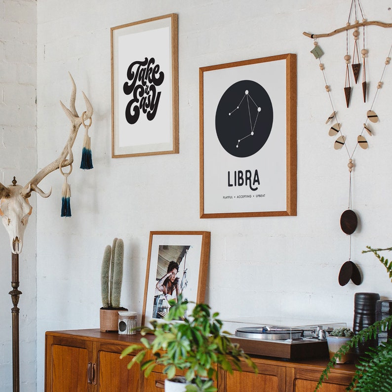 Libra - PRINTABLE WALL ART - Instant Digital Download, Libra Zodiac ...