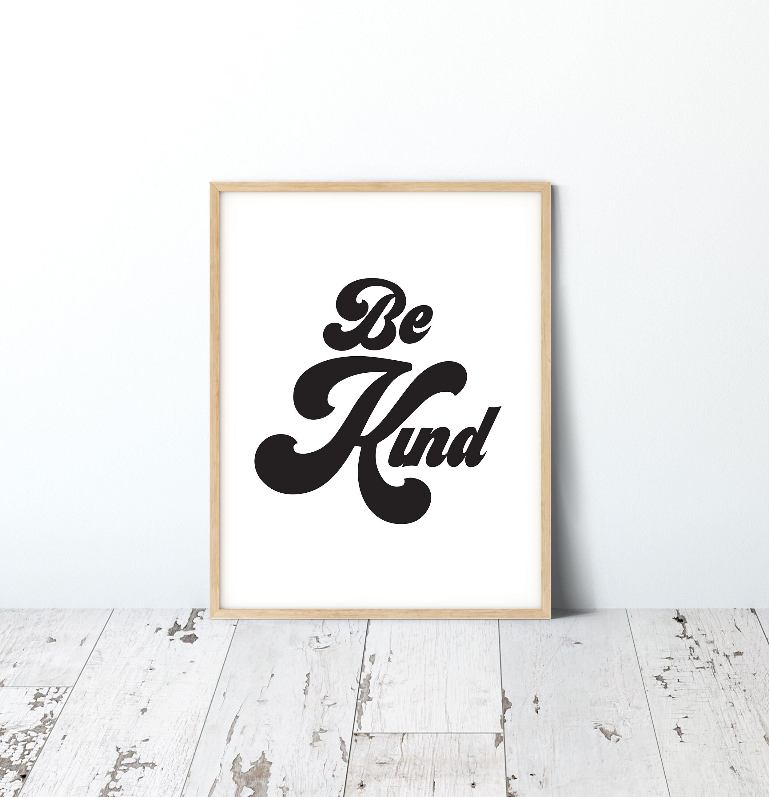 Be Kind PRINTABLE WALL ART Living Room Decor, Digital Download, Large ...