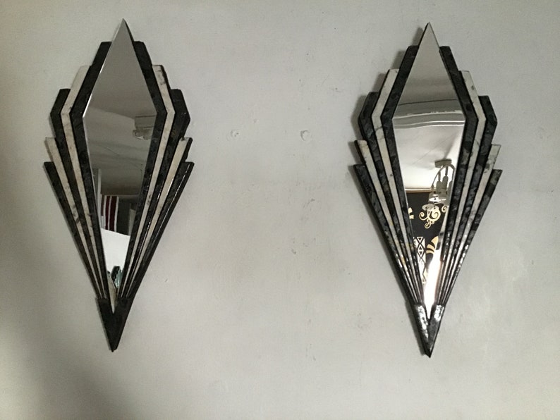 Pair of Stylish Mirrors Classic Design - Etsy