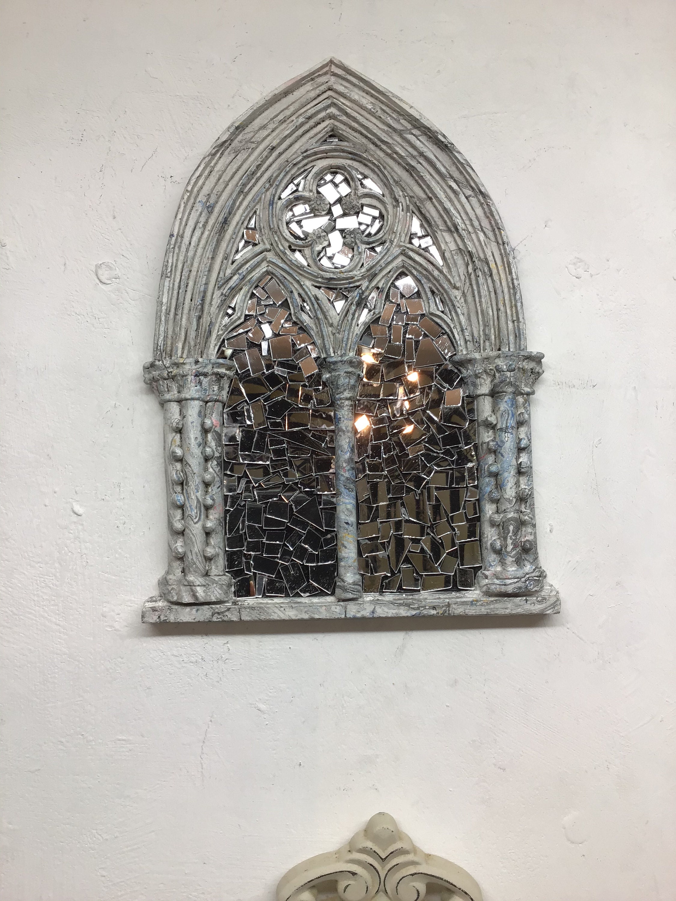 Gothic Arch Mirror Handcrafted Picture Art U.K Artist Design Art - Etsy
