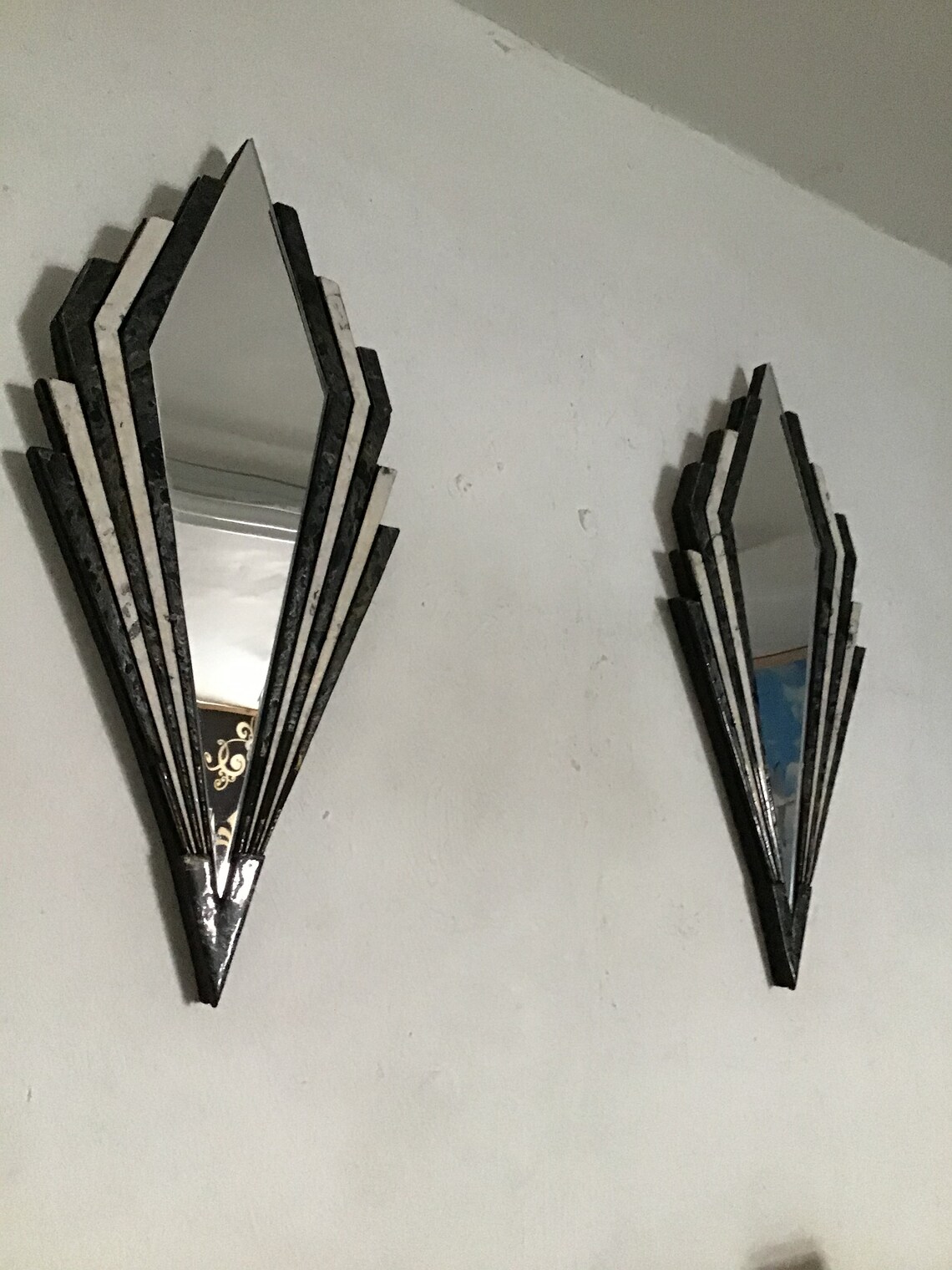 Pair of Stylish Mirrors Classic Design - Etsy