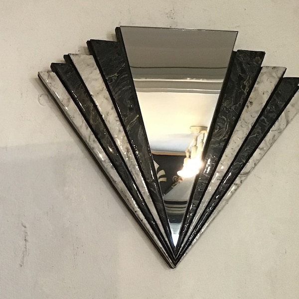 Fan Shaped Mirror - Etsy UK