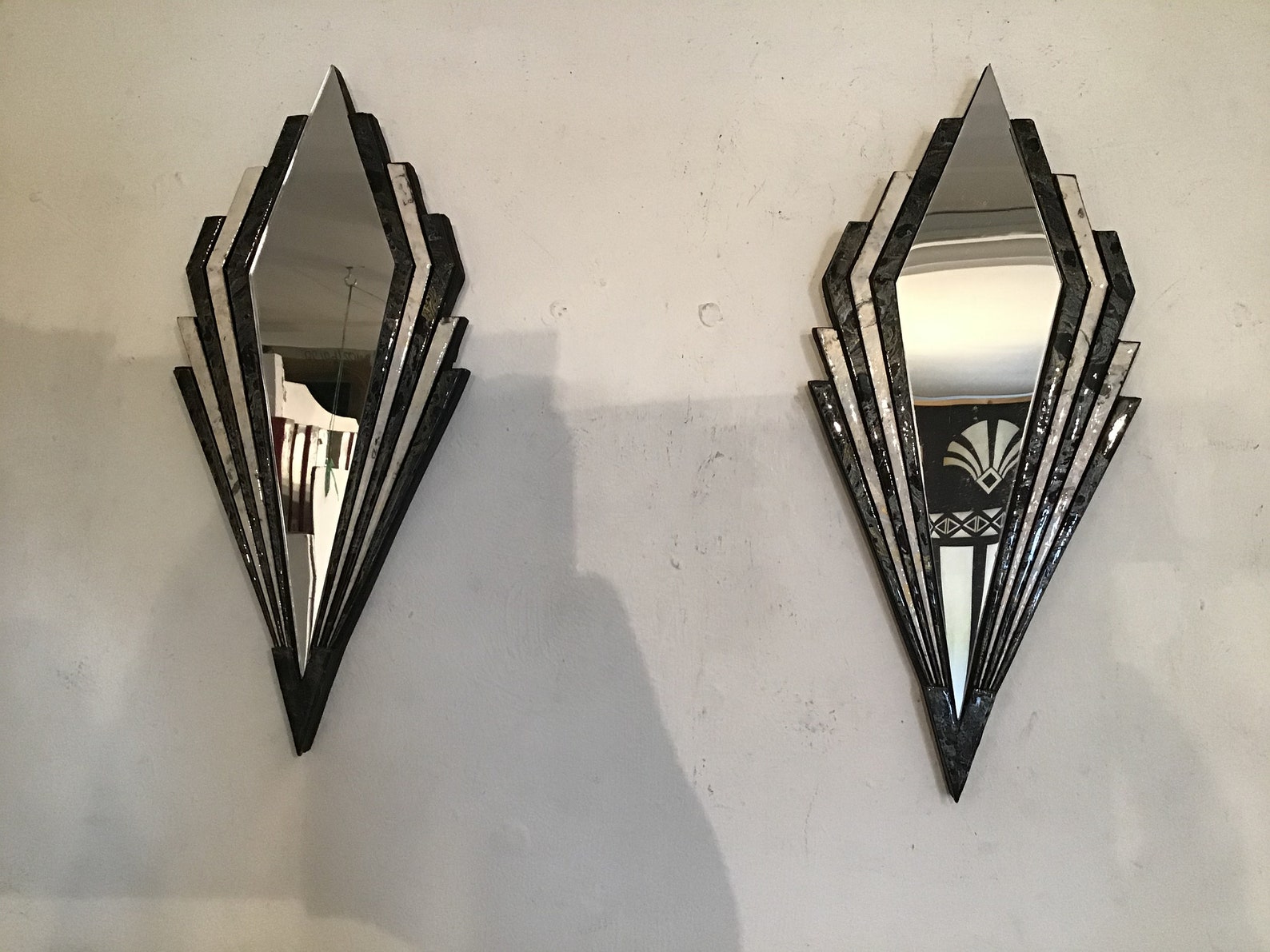 Pair of Stylish Mirrors Classic Design - Etsy
