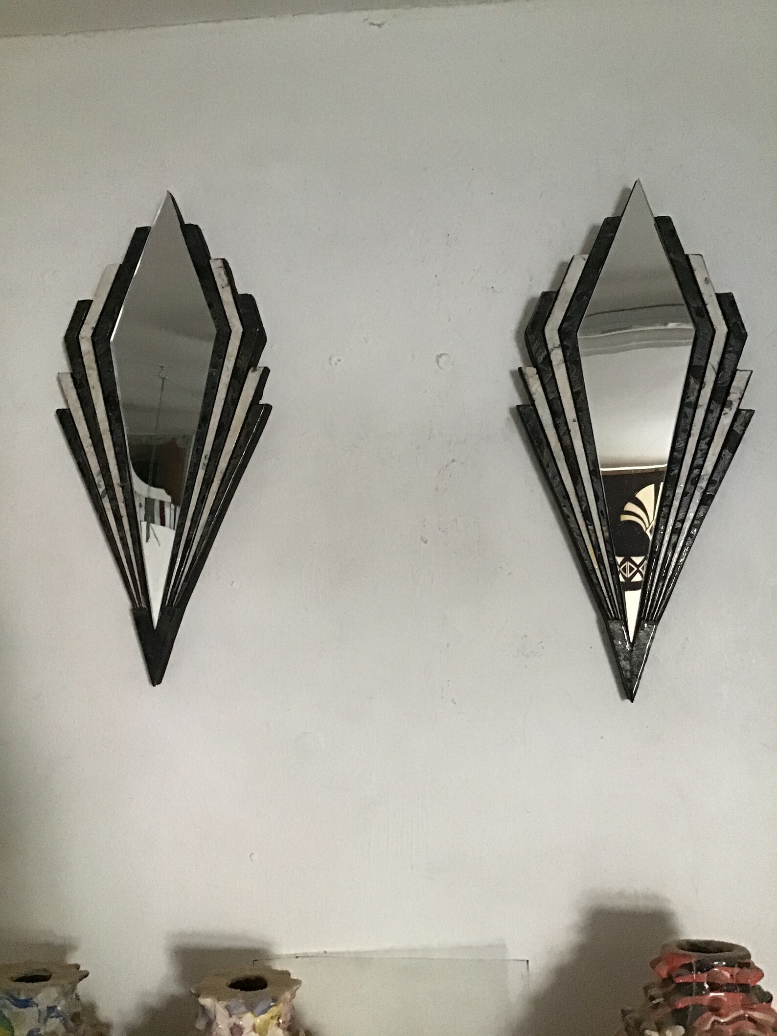 Pair of Stylish Mirrors Classic Design - Etsy