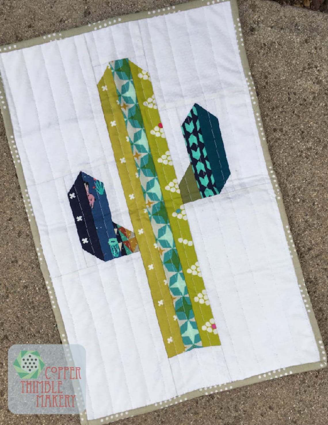 Sonoran Saguaro Quilt Pattern - Cactus Mini Quilt/lap Quilt - Etsy