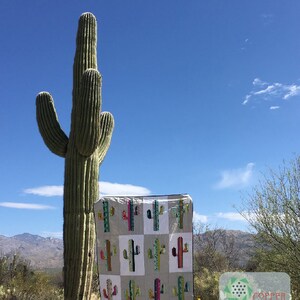 Sonoran Saguaro Quilt Pattern - Cactus Mini Quilt/lap Quilt - Etsy