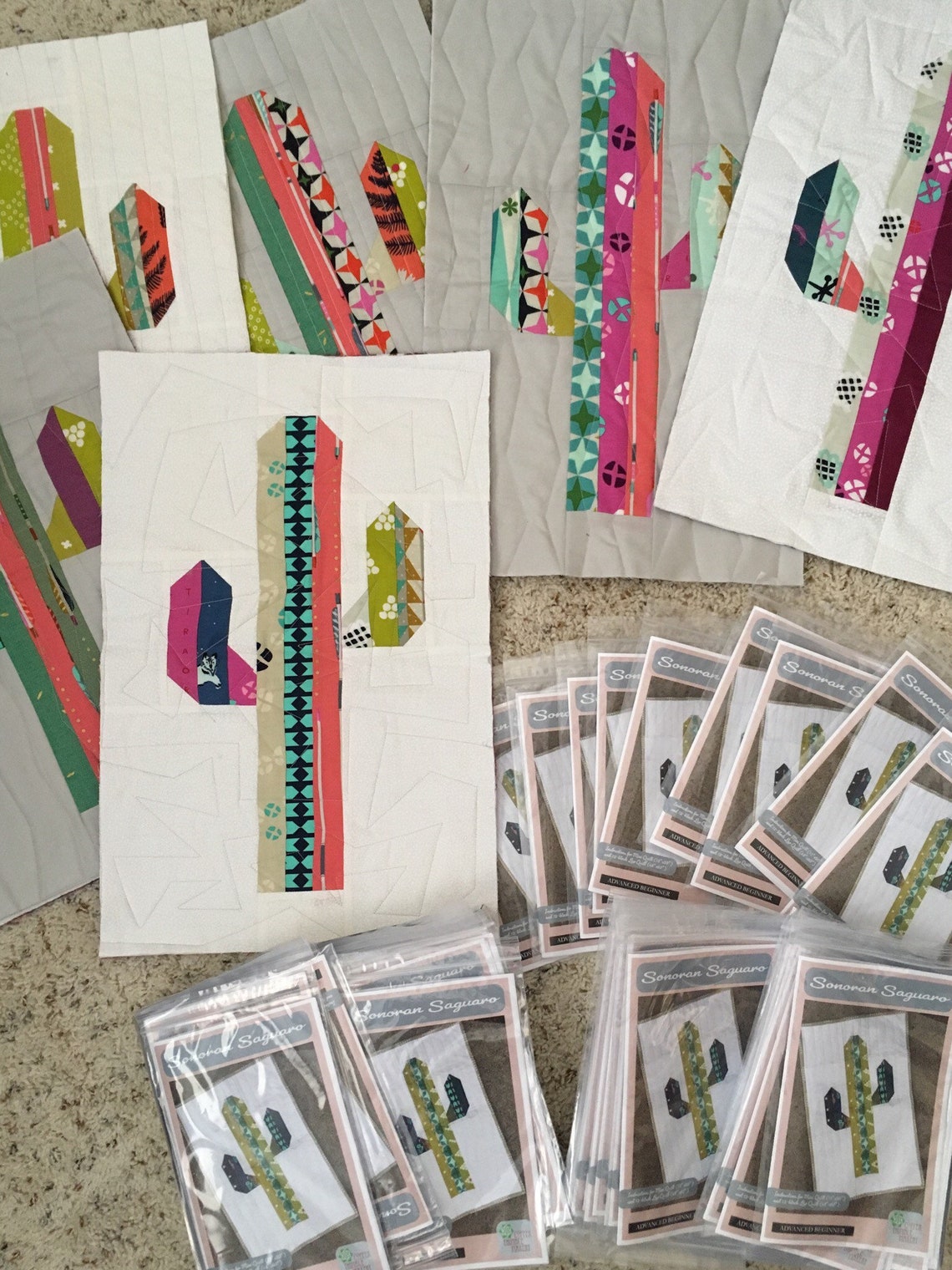 Sonoran Saguaro Quilt Pattern (printed Copy) - Etsy