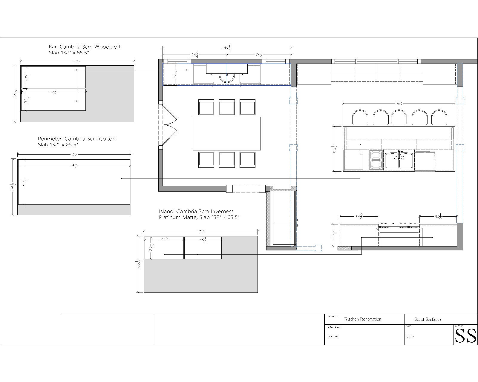 Autocad Full Kitchen/dining Design Package Completed and - Etsy