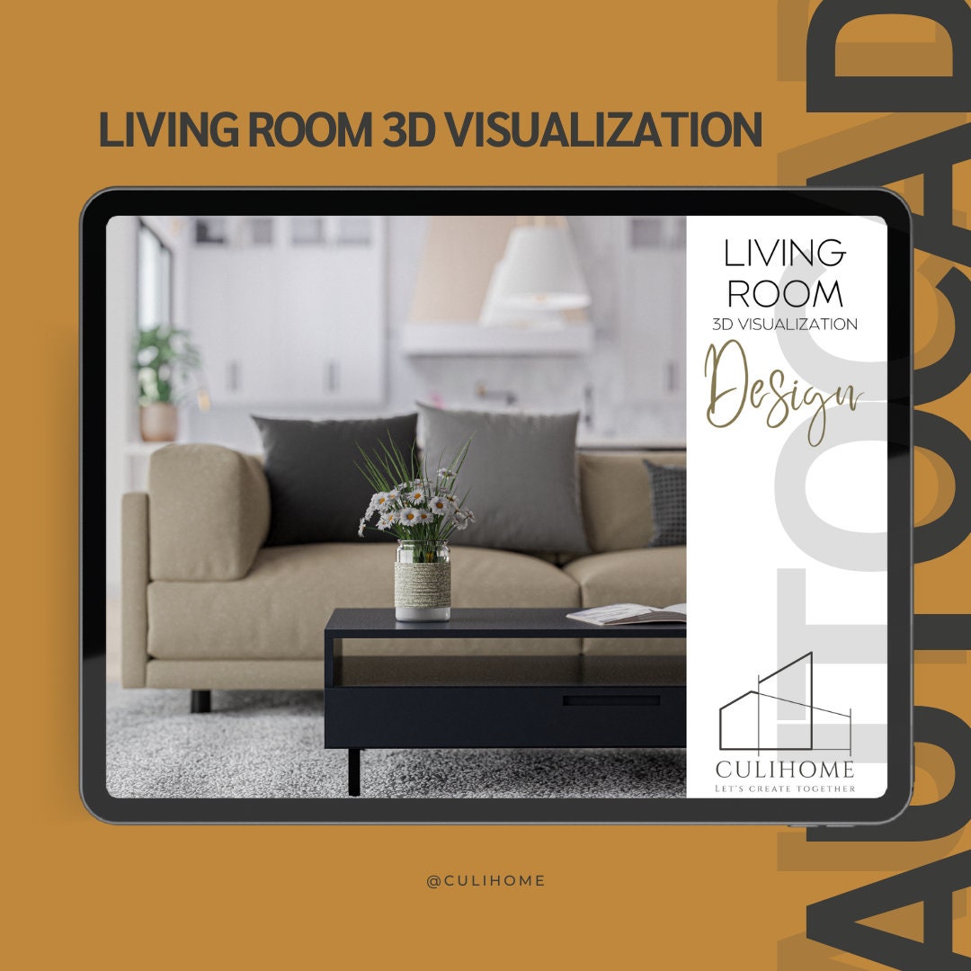 3D Online Visualization I Great Room Design I Living Room Visualization ...