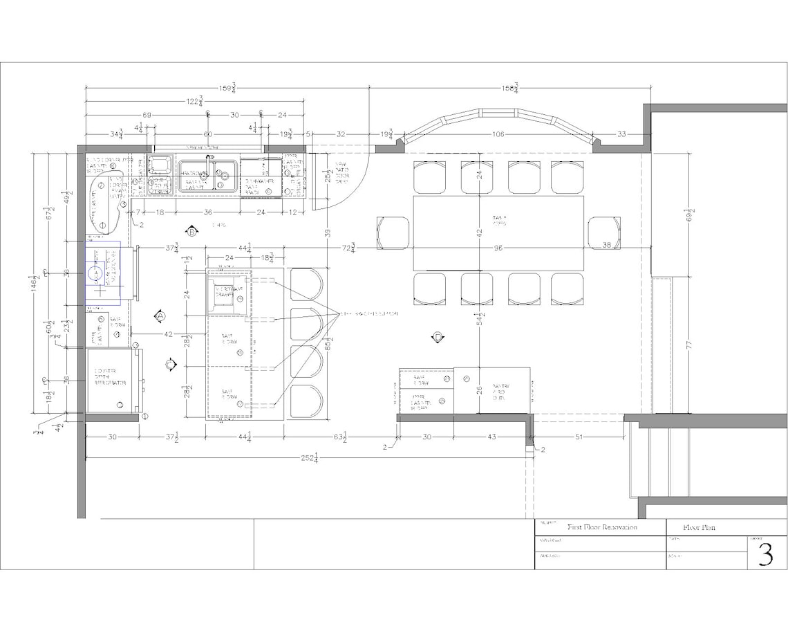 DWG Autocad 2D Kitchen Design, Kitchen Cabinetry Elevations - Etsy