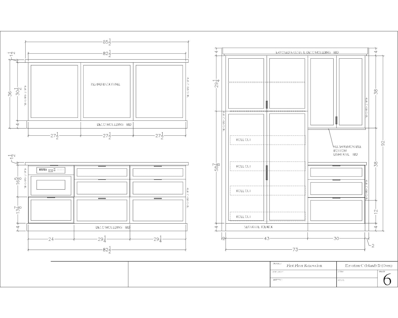 DWG Autocad 2D Kitchen Design, Kitchen Cabinetry Elevations - Etsy