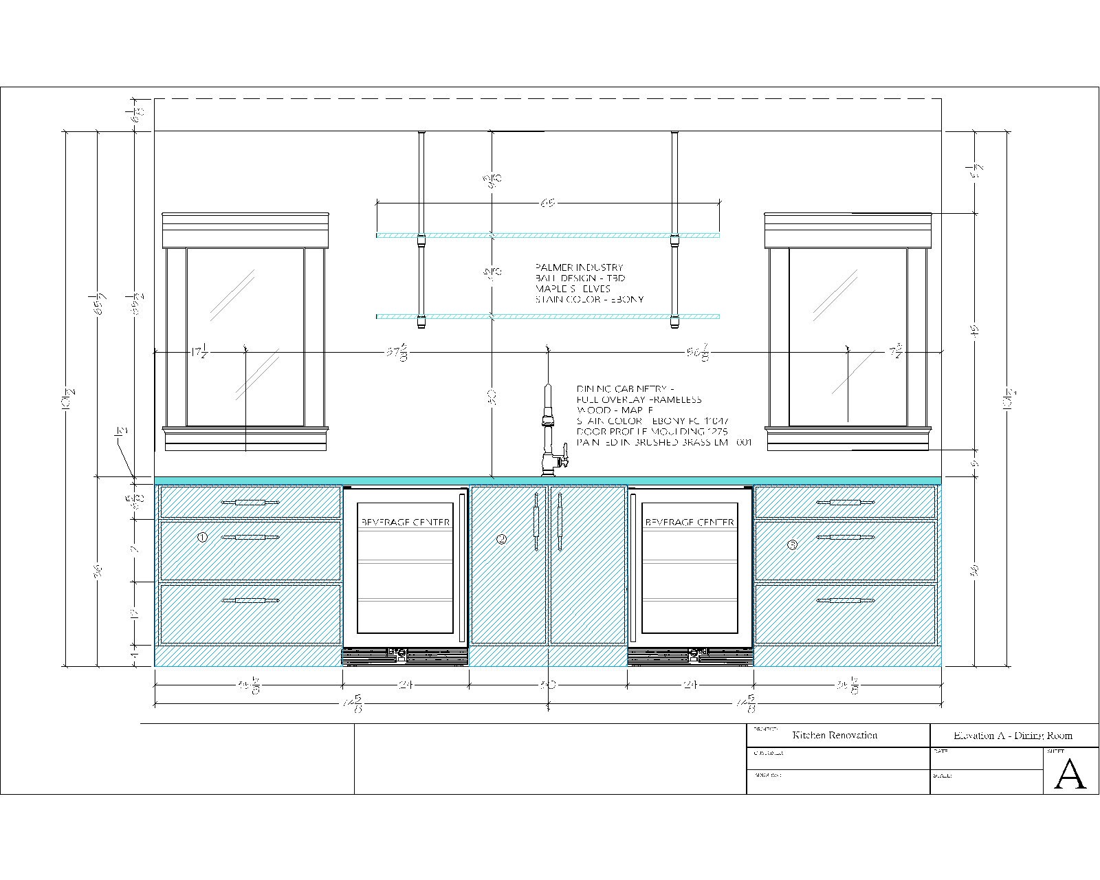 Autocad Full Kitchen/dining Design Package Completed and - Etsy
