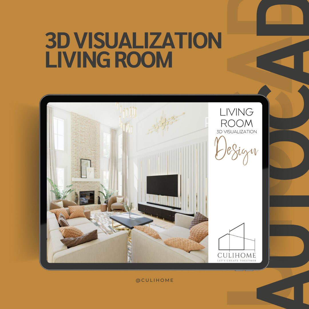 3D Online Visualization I Great Room Design I Living Room Visualization ...