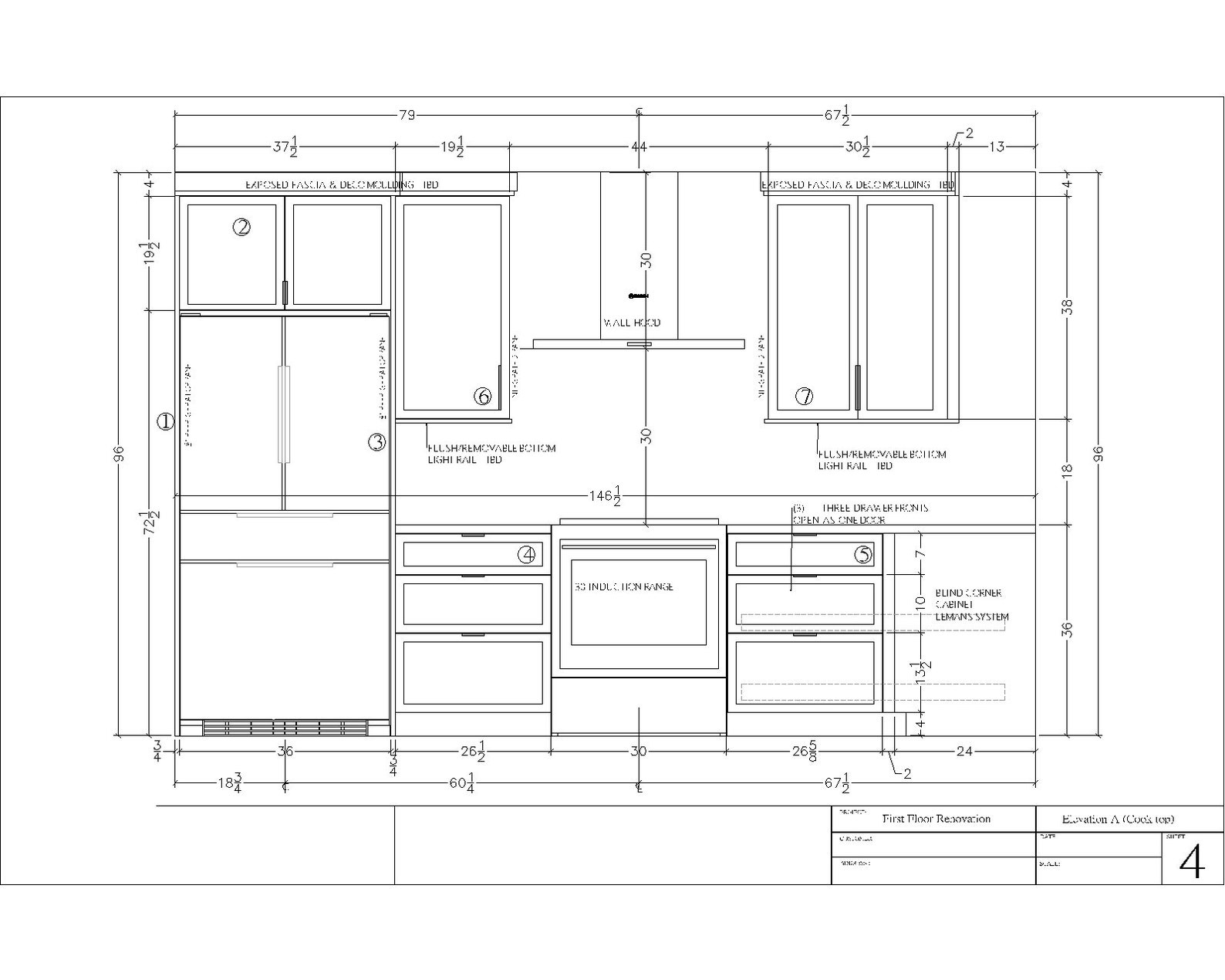 DWG Autocad 2D Kitchen Design, Kitchen Cabinetry Elevations - Etsy