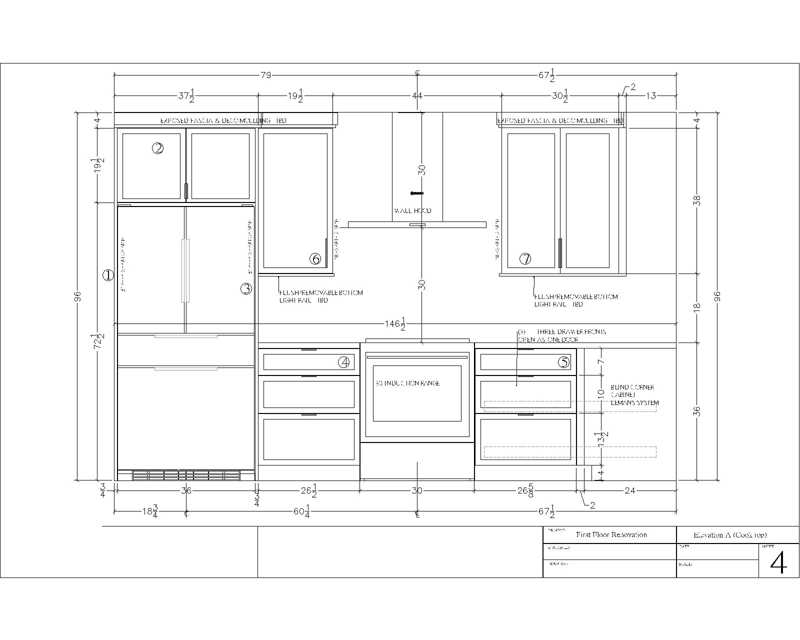 DWG Autocad 2D Kitchen Design, Kitchen Cabinetry Elevations - Etsy