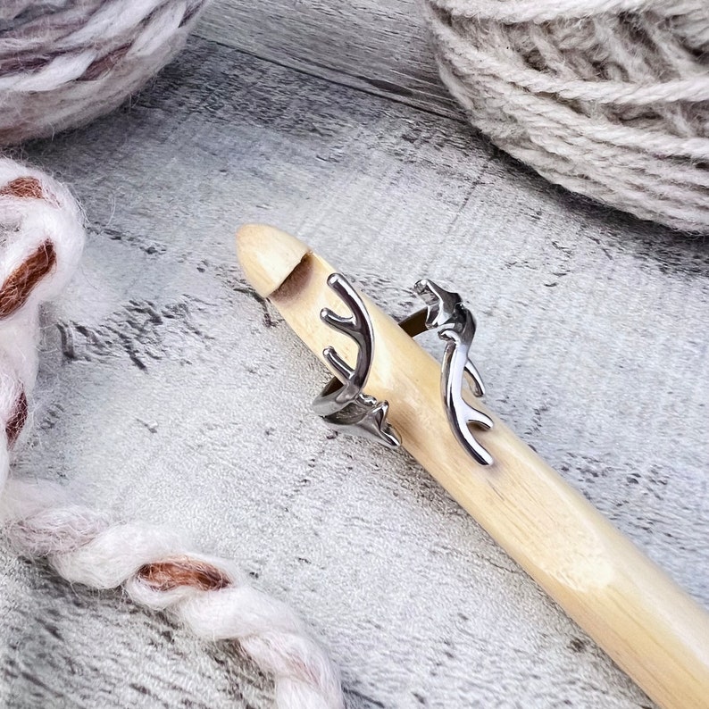 Antlers Tension Ring Adjustable for Knitting or Crochet - Etsy