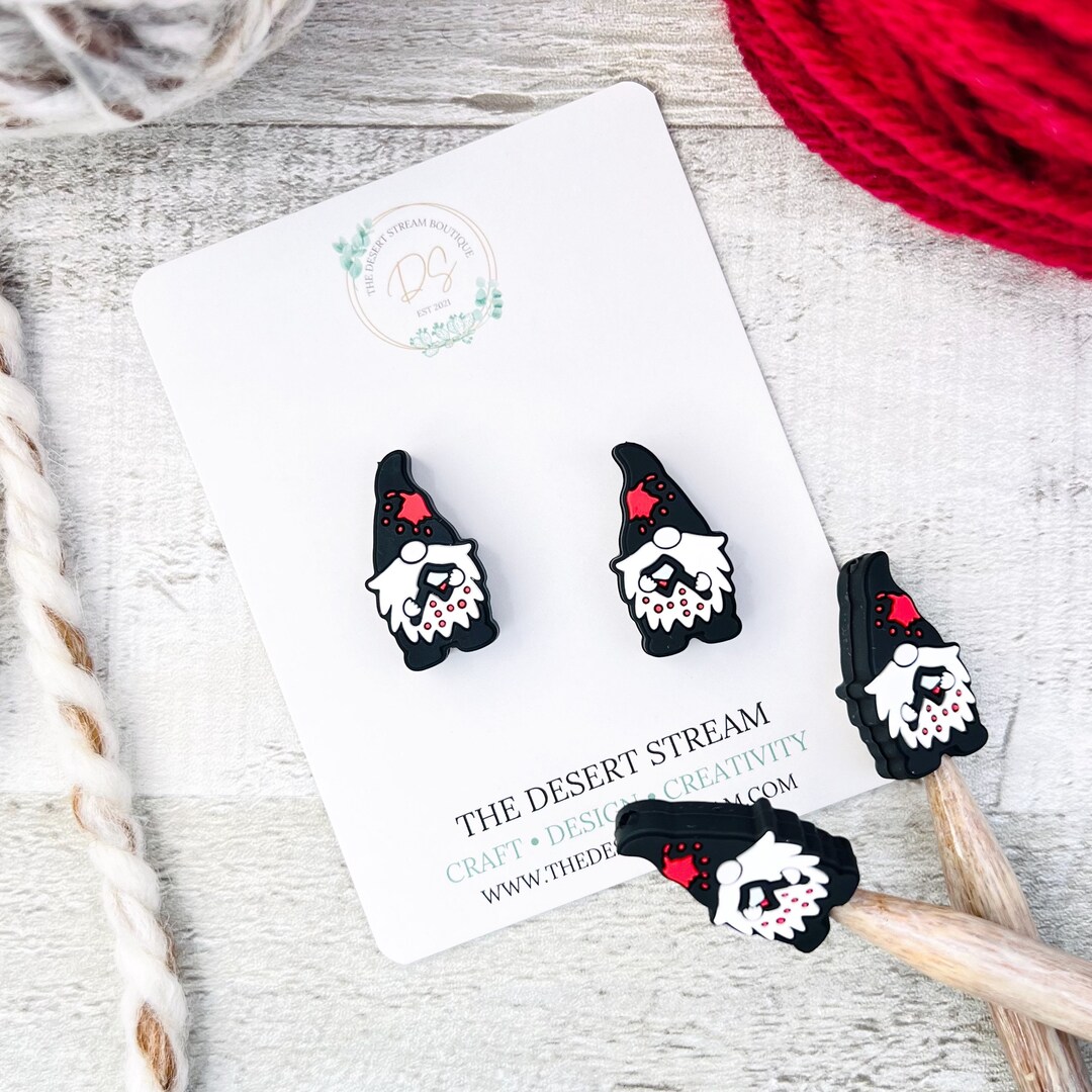 Axe Gnome Stitch Stoppers, Knitting Needle Point Protectors, Knitting ...