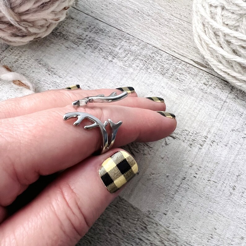 Antlers Tension Ring Adjustable for Knitting or Crochet - Etsy