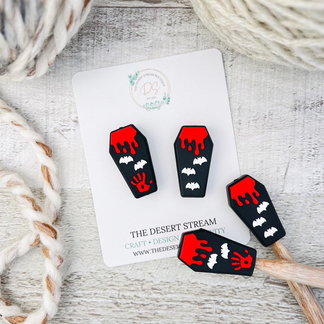 Coffin Stitch Stoppers, Knitting Needle Point Protectors, Knitting ...