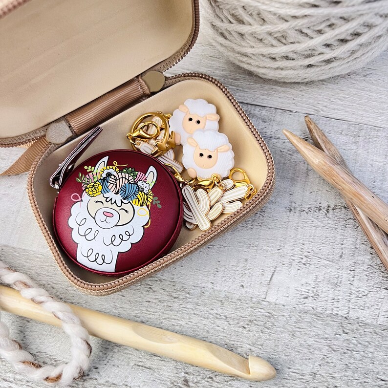 Zippered Notions Storage Case, Knitting & Crochet Wristlet Hard Case ...
