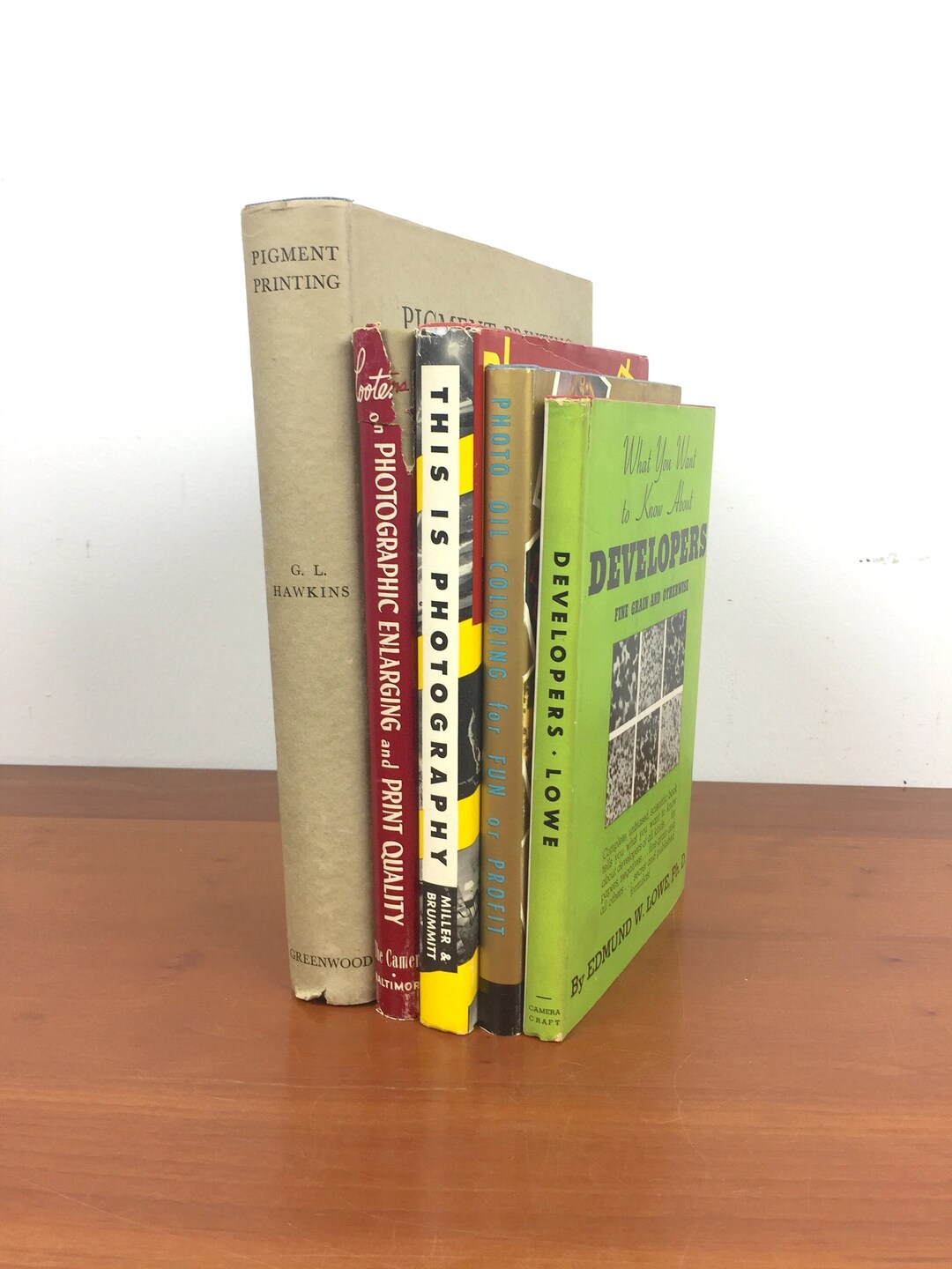 Vintage Photography Book Set - Hardcover Bundle - Pigment Printing ...