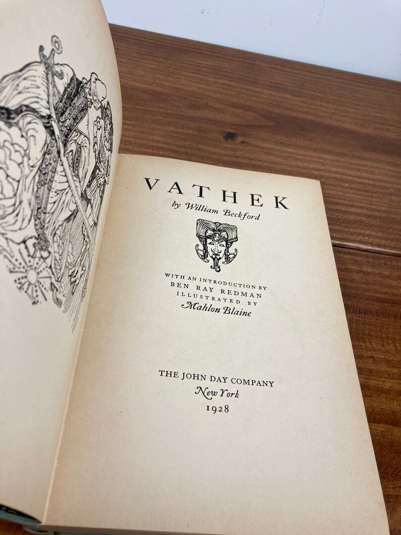 Vathek by William Beckford - Illustrated by Mahlon Blaine, Vintage 1928 ...