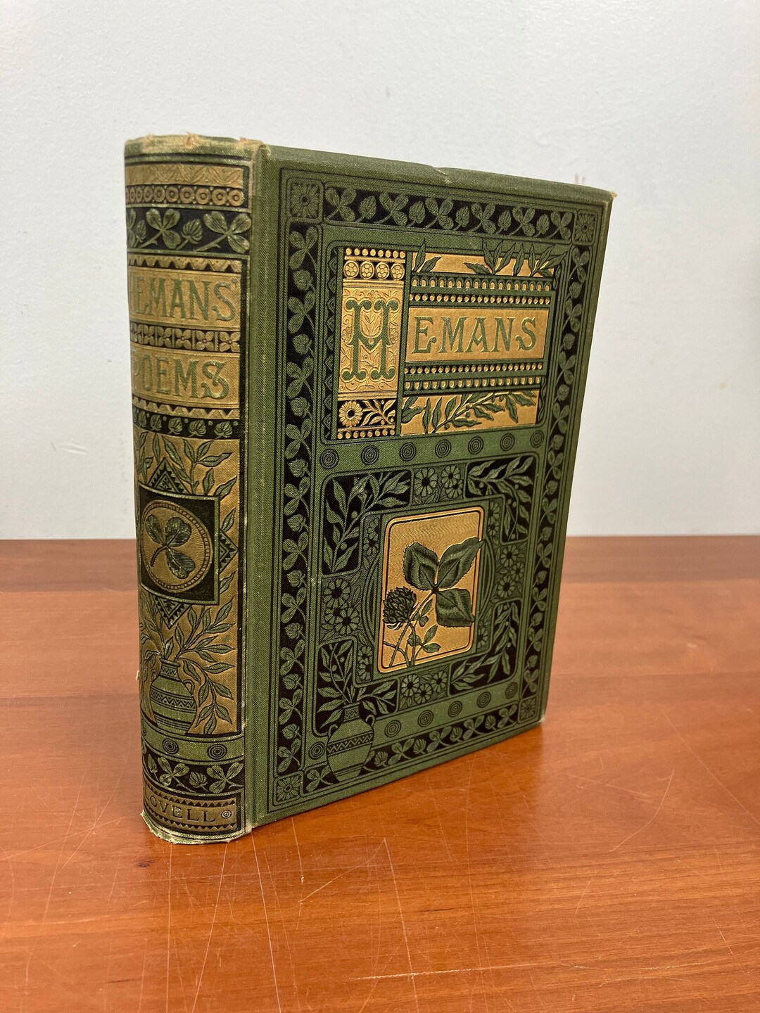 1800s Felicia Hemans - the Poetical Works of - Antique Hardcover Book ...