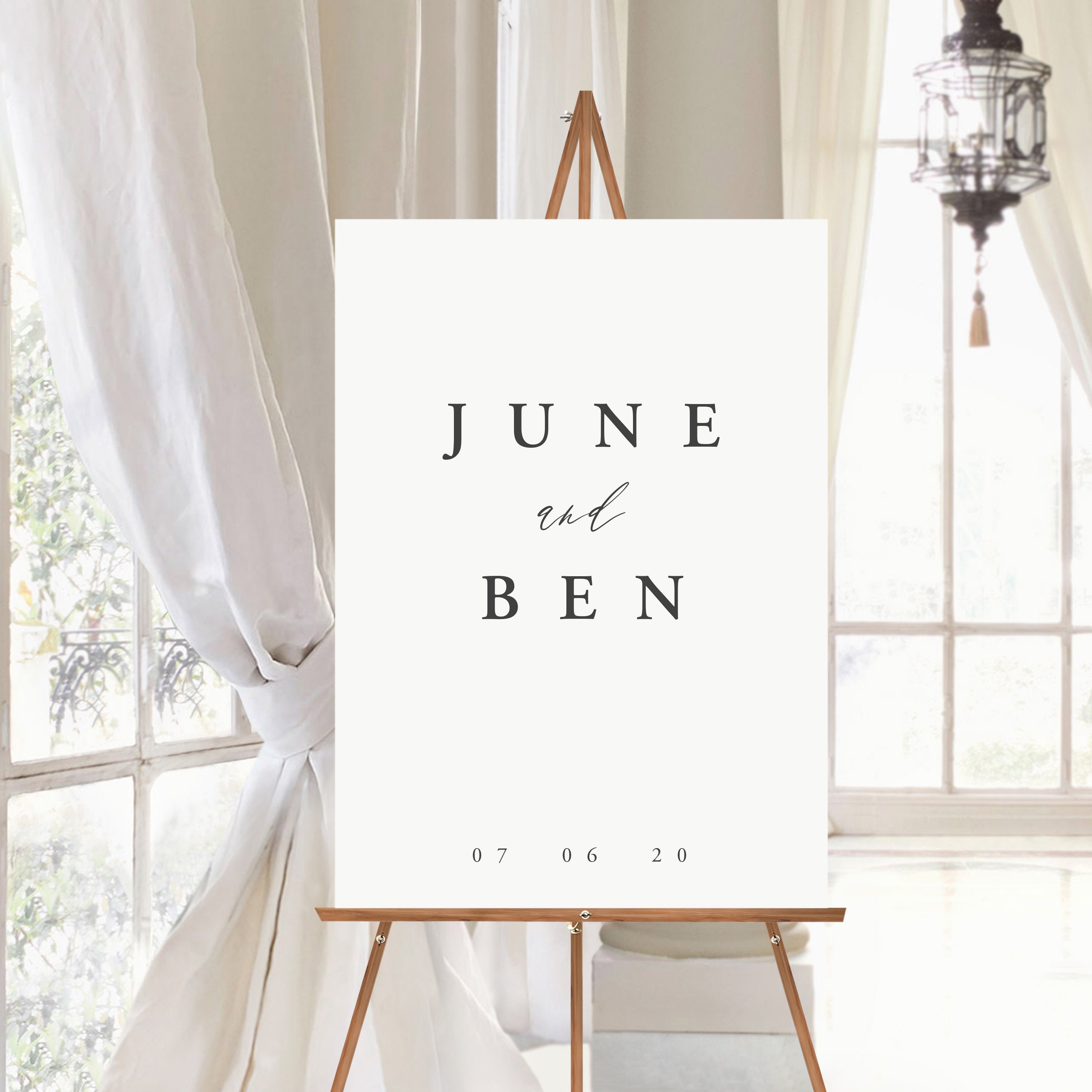 Minimal Wedding Welcome Sign. Simple Wedding Welcome Sign. - Etsy