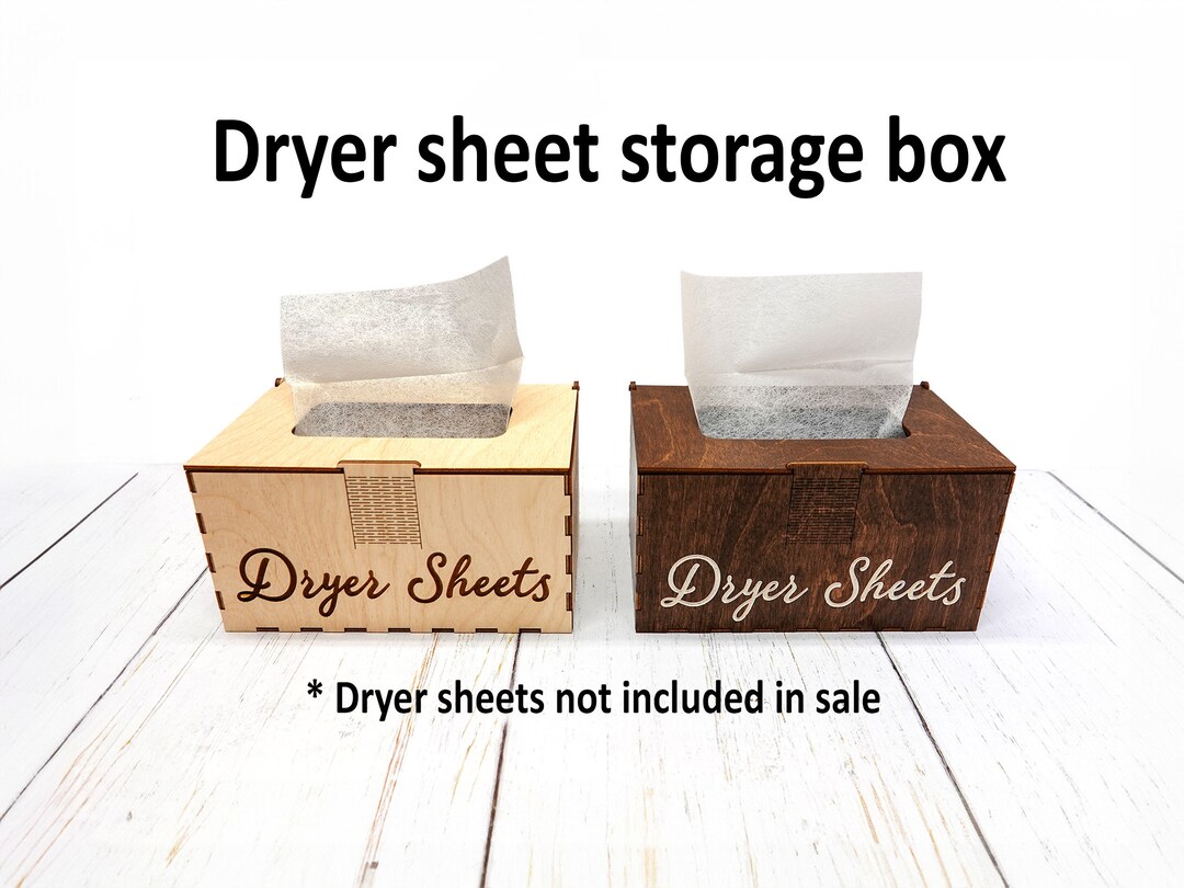 Dryer Sheet Storage, Laundry Room Decor, Dryer Sheet Wood Box, Dryer ...