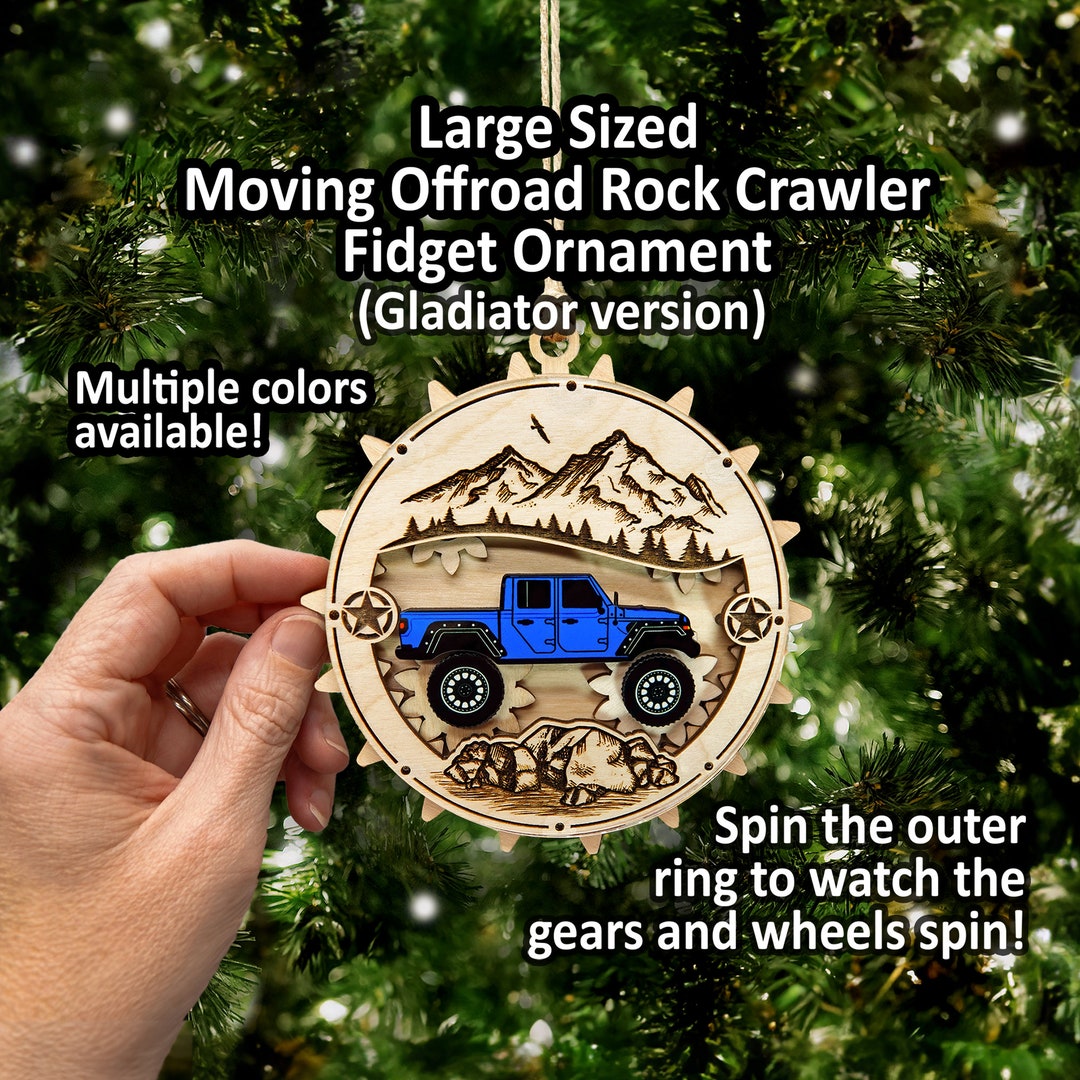 Large Gladiator JT Truck Moving Fidget Ornament Kinetic - Etsy