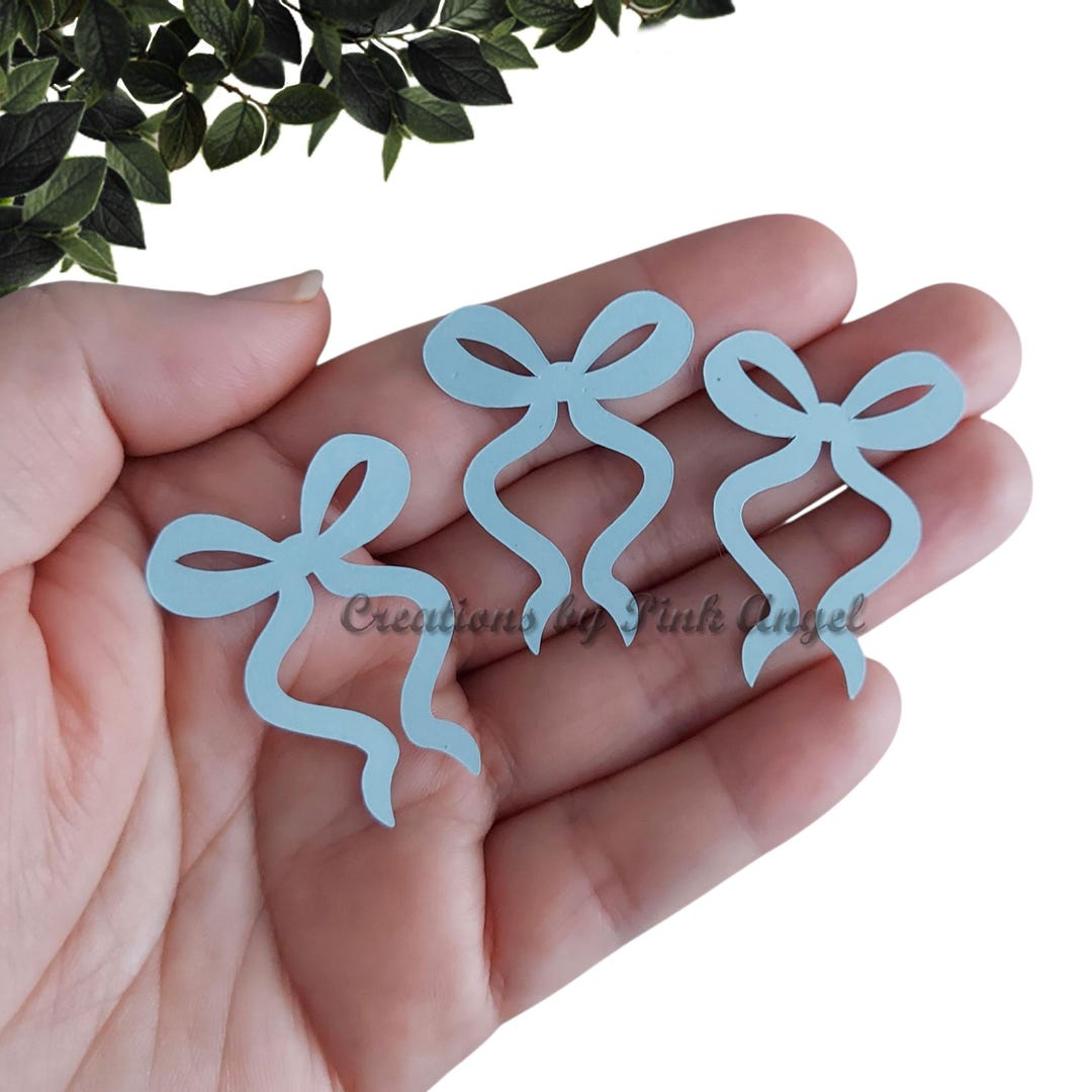 50PCS Blue Bow Confetti She's Tying the Knot Bridal Shower Decorations ...