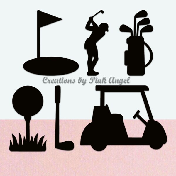Golf Paper Embellishments - Etsy