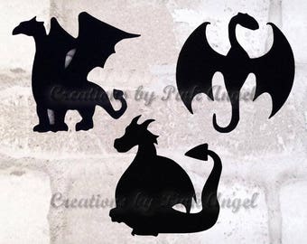 25 Pack Paper Dragon Shapes Paper Dragon Cut Out Dragon - Etsy